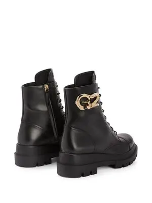 GIUSEPPE ZANOTTI Tankie Lace-up Boots - Black