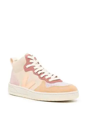 VEJA V-15 High-top Sneakers - Brown