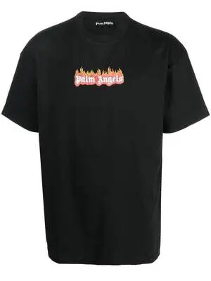 Palm Angels Men's Logo Print T-Shirts