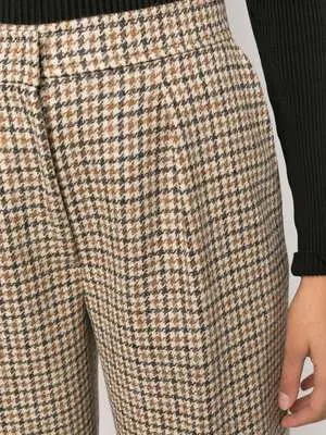 Palm Angels Checked Wide-leg Trousers - Brown