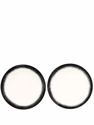ANN DEMEULEMEESTER X SERAX Dé Plate Set Of Two Plates - White