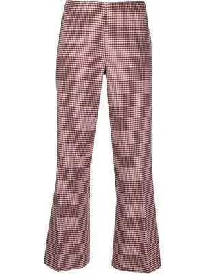 P.a.r.o.s.h Houndstooth Flared Trousers