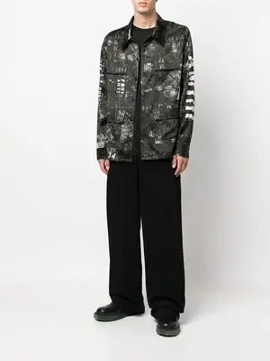 Amiri Logo-print Satin Shirt