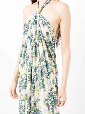 BAMBAH Petra Tropical-print Maxi Dress