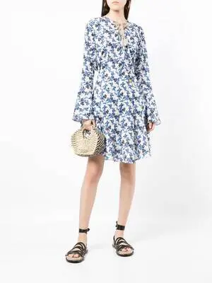 BAMBAH Floral-print Asymmetric Skirt