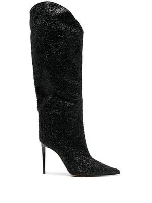 Alexandre Vauthier 110mm Sequin Knee-high Boots