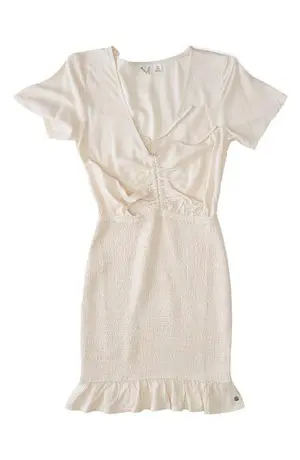 Roxy Smocked Ruched Dress