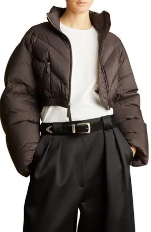 Khaite The Farine Crop Down Puffer Jacket