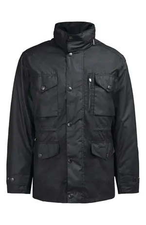 Barbour Weatherproof Waxed Cotton Jacket - Black/classic