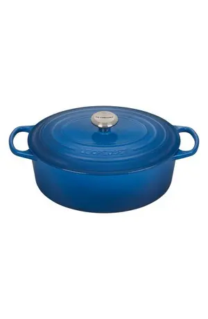 LE CREUSET Signature 9.5-quart Oval Cast Iron Dutch Oven - Marseille