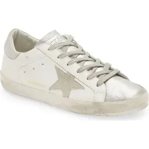 GOLDEN GOOSE Super-star Sneaker - White/ivory/silver