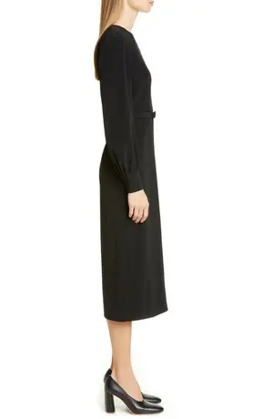 Co Essentials Pleated Panel Midi Dress