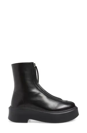 THE ROW Zip Platform Bootie