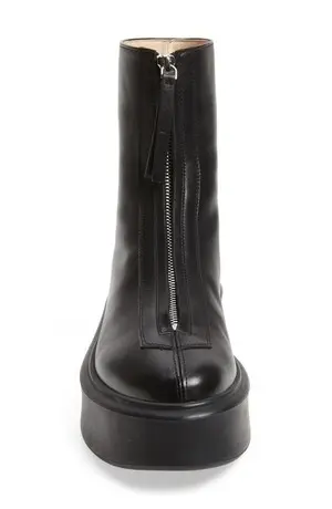 THE ROW Zip Platform Bootie