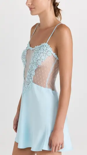 Flora Nikrooz Showstopper Chemise - Light Blue