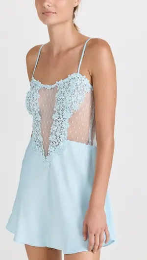 Flora Nikrooz Showstopper Chemise - Light Blue