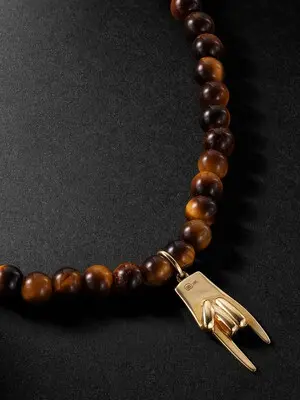 SYDNEY EVAN Small Mano Cornuto Necklace
