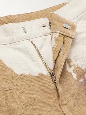 Givenchy Slim-fit Tapered Distressed Tie-dyed Jeans