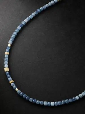 Jacquie Aiche Gold And Opal Beaded Necklace - Blue