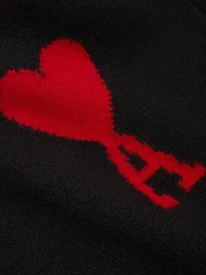 Ami Logo-intarsia Virgin Wool Sweater