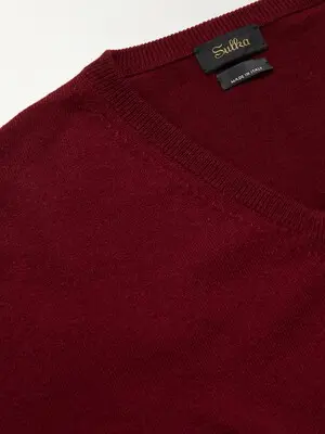 SULKA Cashmere V-neck Sweater