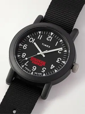 Timex® Stranger Things Camper 40mm Resin And Webbing Watch