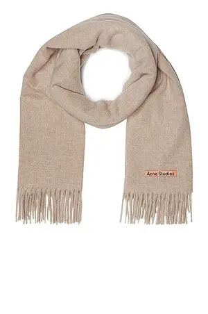 Acne Studios Acne Studios Canada Scarf In Black Oatmeal Melange