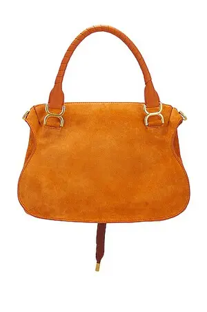 Chloé Medium Marcie Satchel Bag In Orange