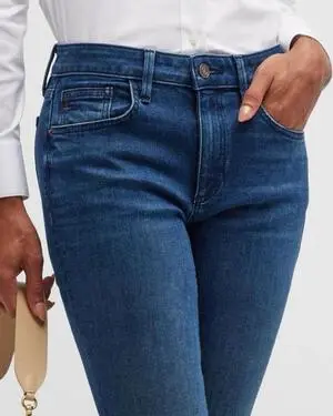 Lafayette 148 New York Mercer Kick Flare Jean - Blue