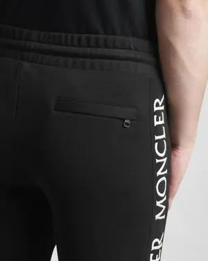 Moncler Apos;s Logo-tape Sweatpants - Black