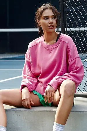 Free People FP Movement Intercept Pullover Claret
