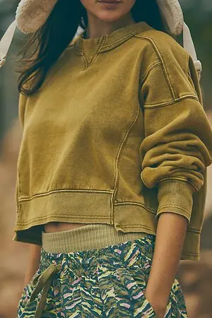 Free People FP Movement Intercept Pullover Himalayan Smoke