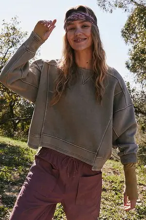 Free People FP Movement Intercept Pullover Pumice