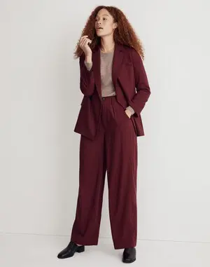 Madewell Drapeweave Caldwell Double-breasted Blazer