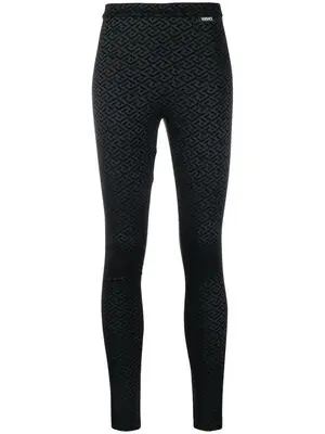 Versace La Greca Low-rise Leggings