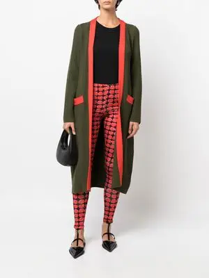 La DoubleJ Cherry-print Mid-rise Leggings - Black
