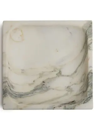 MICHAEL VERHEYDEN Marble 15cm Square Tray - White