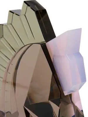 REFLECTIONS COPENHAGEN Horse Crystal Bookend - Pink