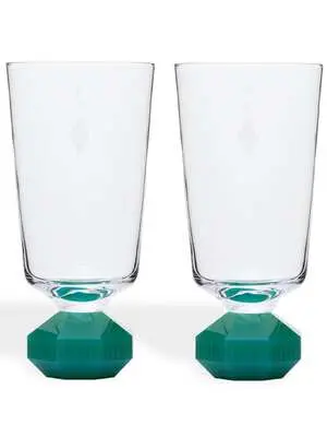REFLECTIONS COPENHAGEN Chelsea Tall Glasses - Green