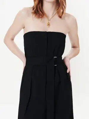 Victoria Beckham Strapless Midi Dress