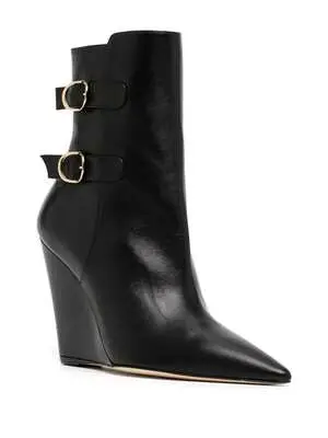 STUART WEITZMAN Pointed-toe Wedge Boots