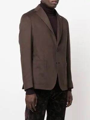 Tagliatore Nocthed-collar Single-breasted Blazer