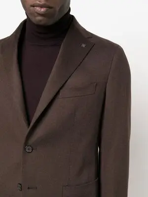 Tagliatore Nocthed-collar Single-breasted Blazer