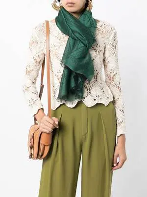 Alberta Ferretti Floral Print Scarf