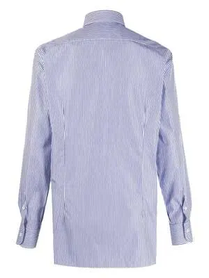 BARBA NAPOLI Candy-stripe Long-sleeve Shirt - White