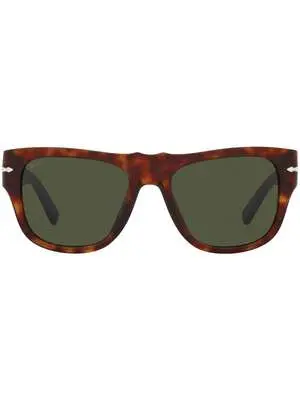 Persol Tortoiseshell Rectangle-frame Sunglasses - Green