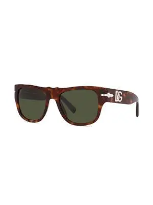 Persol Tortoiseshell Rectangle-frame Sunglasses