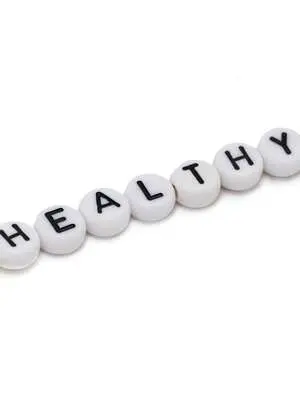 SPORTY & RICH Healthy-lettered Beaded Bracelet