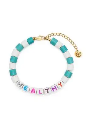 SPORTY & RICH Healthy Beaded Bracelet - White