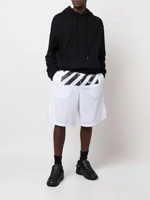 Off-White Caravaggio Diag Track Shorts